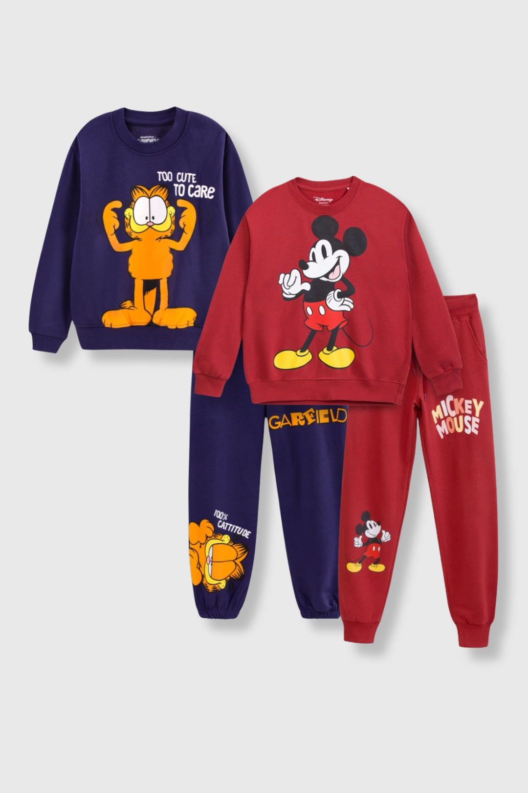 Mickey and Garfield Co-Ord Set Pack Of 2 – Nap Chief