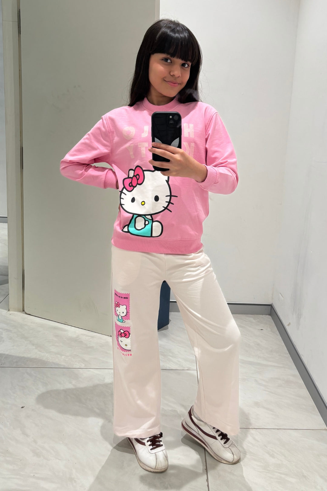Hello Kitty Pink Vibes Co-Ord Set | Winter Clothing for Girls | Nap Chief