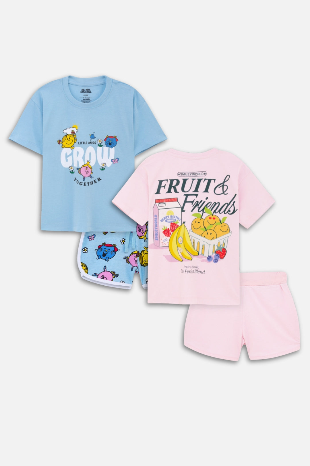 Little Miss and Smiley Shorts Set Pack Of 2 – Nap Chief