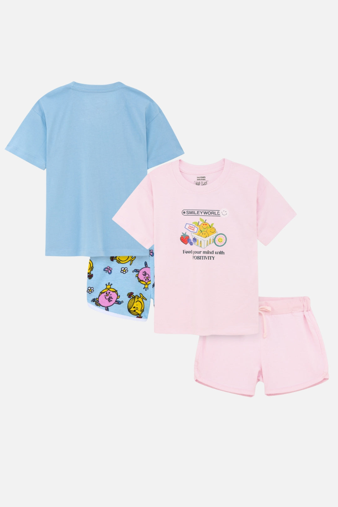Little Miss and Smiley Shorts Set Pack Of 2 – Nap Chief